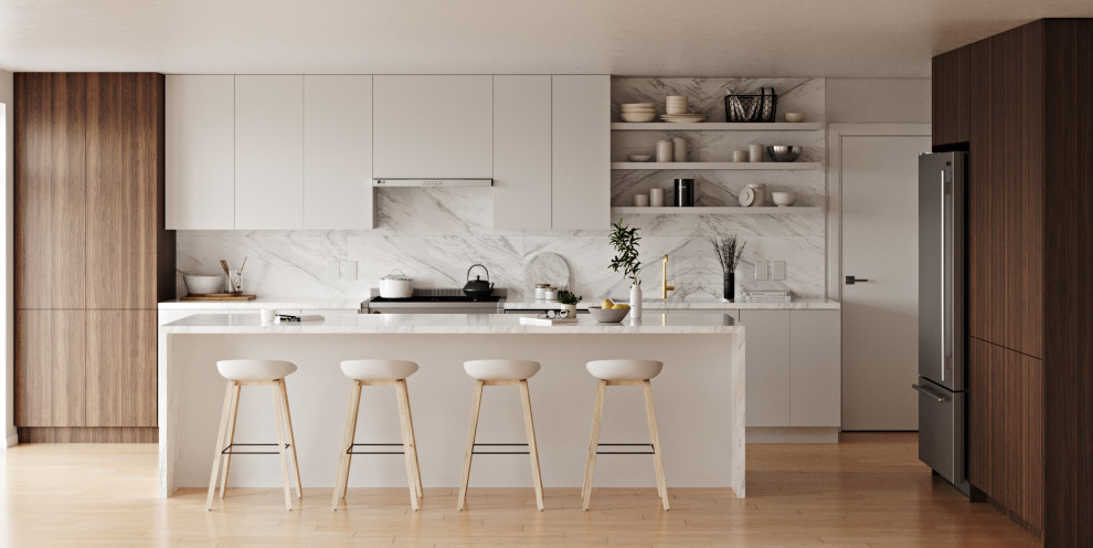 Home F4 in Modern Ash Look - Kitchen - New York - by Skipp Renovations ...
