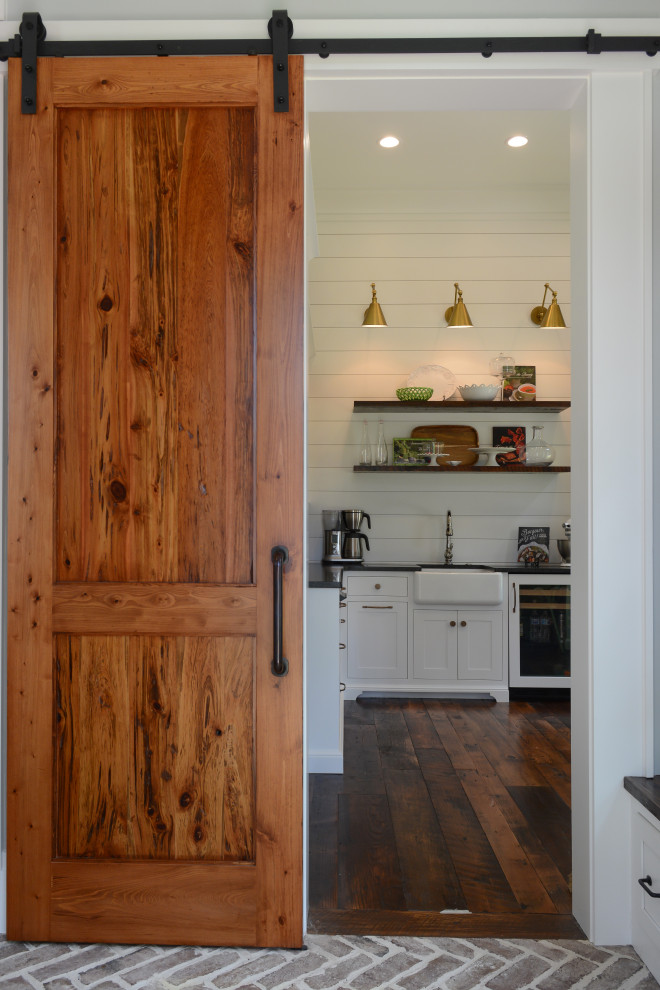 Hopes Neck Farmhouse Rustic Barn Door - Farmhouse - Kitchen - Atlanta ...