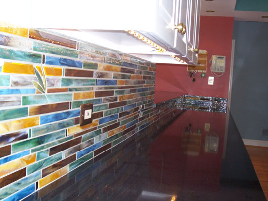 Horizontal Tile Backsplash - Modern - Kitchen - DC Metro - by Designer ...