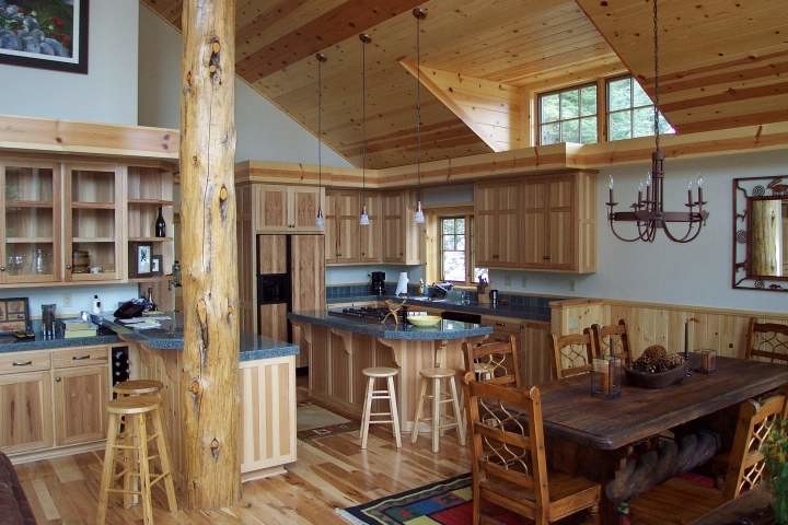 House design- Tahoe mountain lodge style - Traditional - Kitchen ...