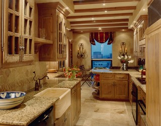 Houston High Rise - Traditional - Kitchen - Houston - by Vining Design ...