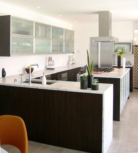 How To Use Aluminum Framed Cabinet Doors - Modern - Kitchen - New York ...