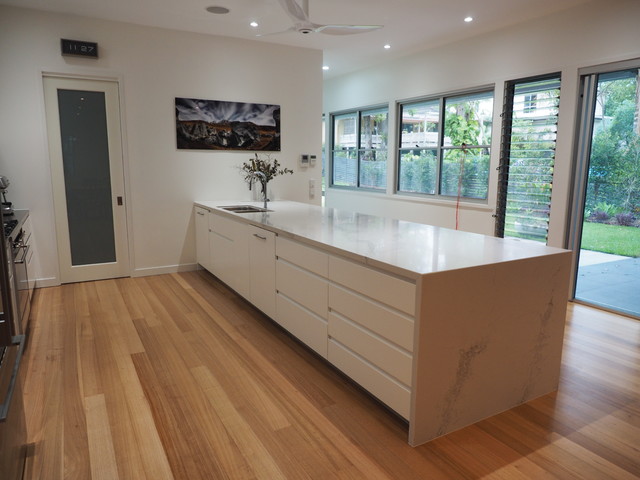 Impractical kitchen removed.. Now a functional stunning kitchen ...