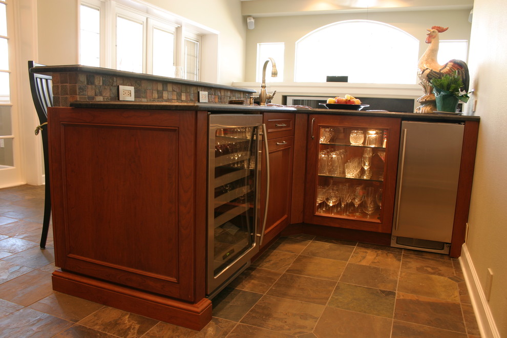 "Impressive Kitchen and Bar with beautiful finishes - Transitional ...