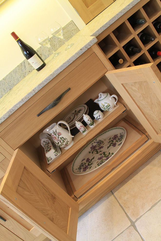In-Frame Oak & Painted Shaker Kitchen in Parma Grey - Contemporary ...