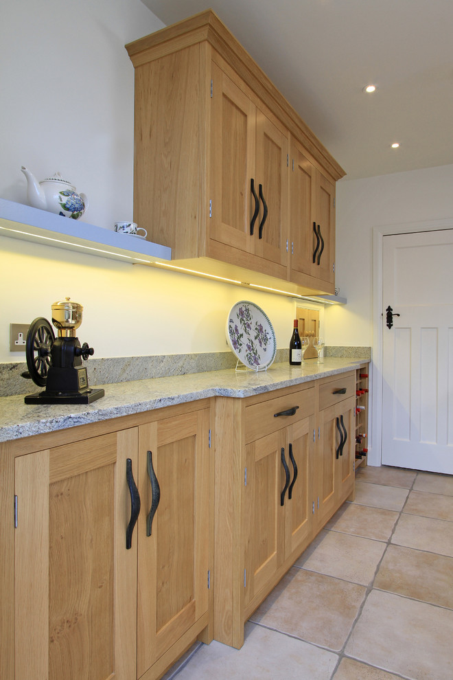 In-Frame Oak & Painted Shaker Kitchen in Parma Grey - Contemporary ...