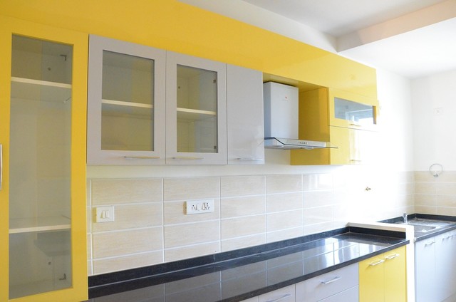 Indian Parallel Kitchen Design - Indian - Kitchen - Bengaluru - by ...