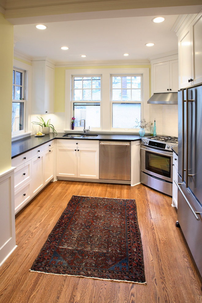 Inefficient transformed to efficient kitchen - Traditional - Kitchen ...