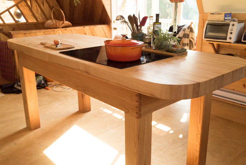Inlaid Butcher Block Island - Transitional - Kitchen - Other - by ...