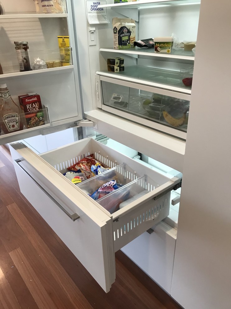 Integrated Fridge - Modern - Kitchen - Sydney - by Brads Joinery | Houzz