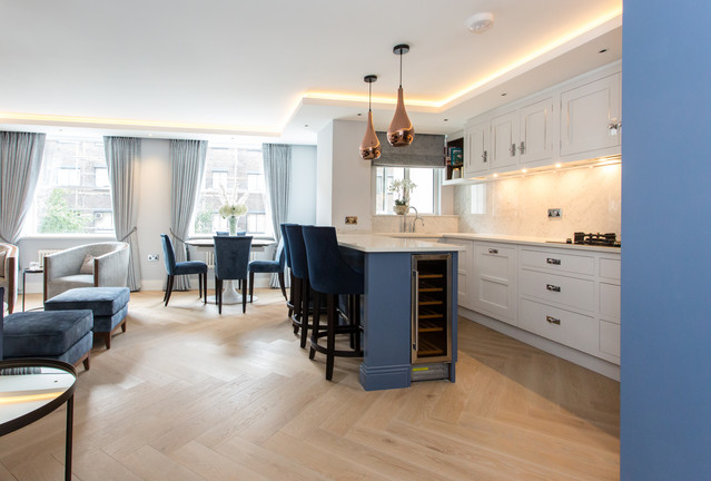 Internal refurbishment | Queen Anne Street - Contemporary - Kitchen ...