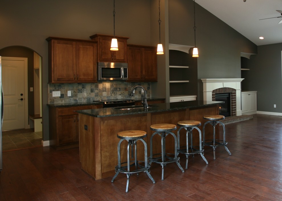 Island Back Panel Treatments - Traditional - Kitchen - Chicago - by ...