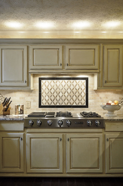 Ivory Travertine with Absolute Black Granite - Kitchen - Atlanta - by ...