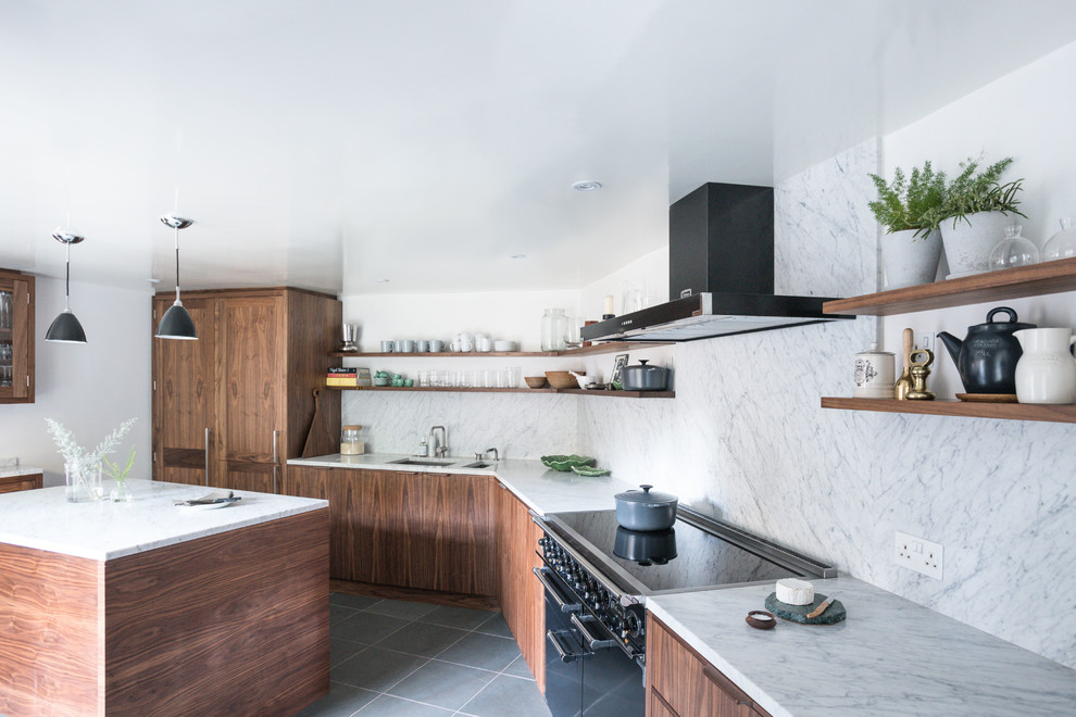 Jack Trench Bespoke Kitchen - Canonbury - Midcentury - Kitchen - London ...