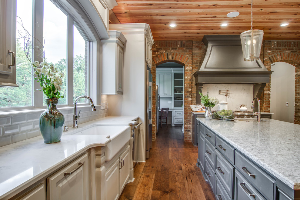Jackson Square Blend with Gray Mortar - Farmhouse - Kitchen - Jackson ...
