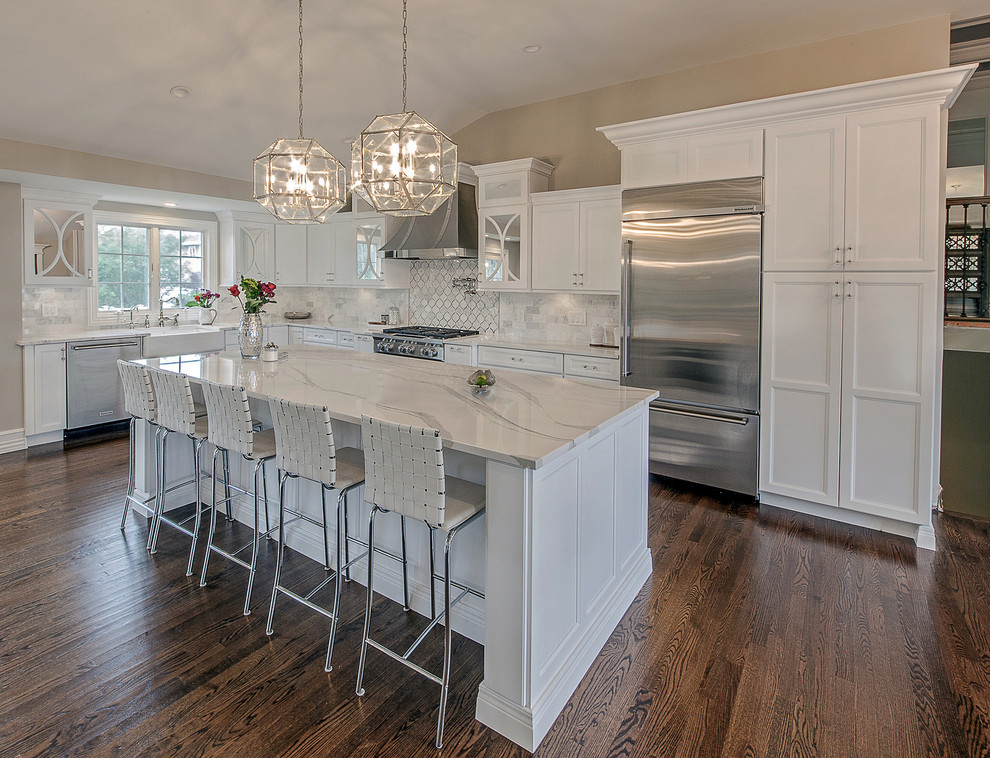 Jenna Burmeister's Transitional Medallion Kitchen - Farmhouse - Kitchen ...