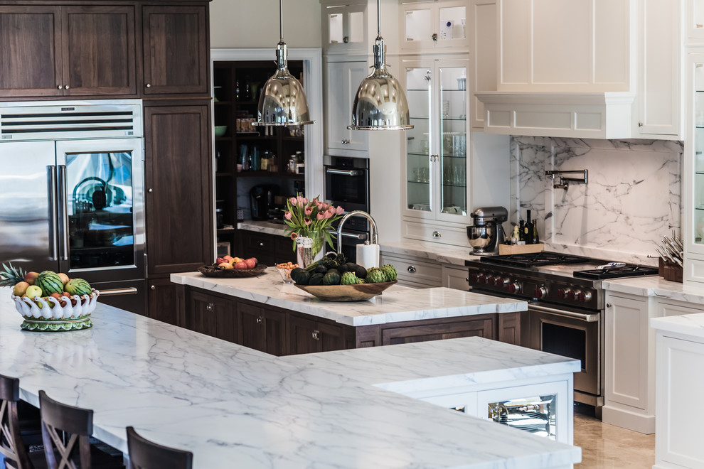 Jupiter Island Award WInning Kitchen - Transitional - Kitchen - Miami ...