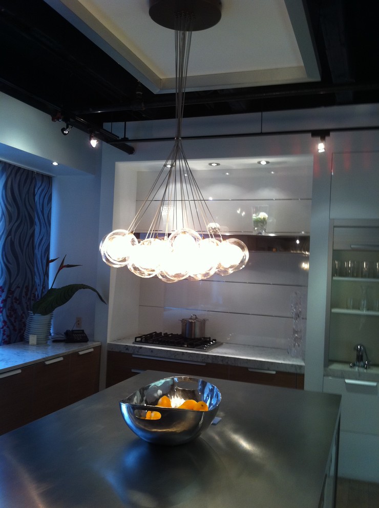 Kadur Custom Blown Glass Chandelier | Modern Custom Glass Light ...