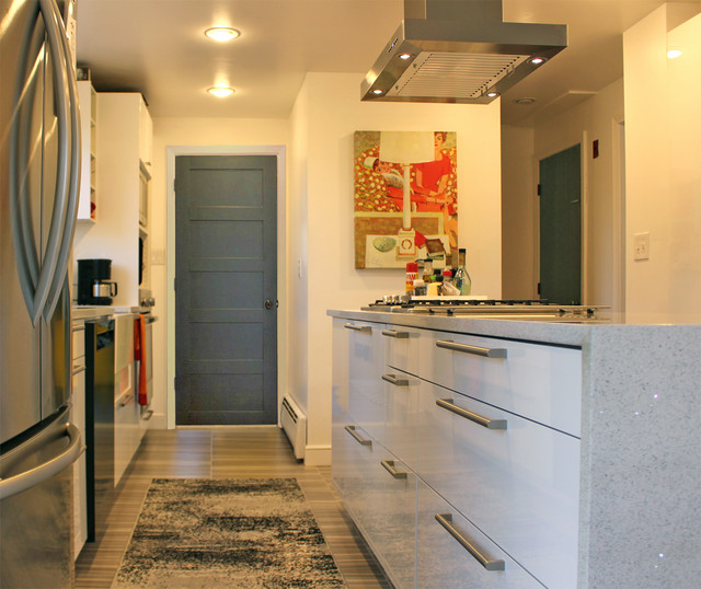 KITCHEN / 1st FLOOR OPEN PLAN Layout - Contemporain - Cuisine - Boston ...