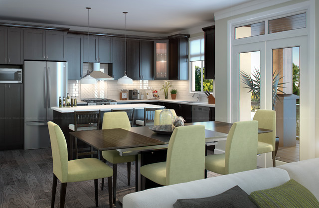 Kitchen 3D Rendering - Sandstone Ridge project - Contemporary - Kitchen ...