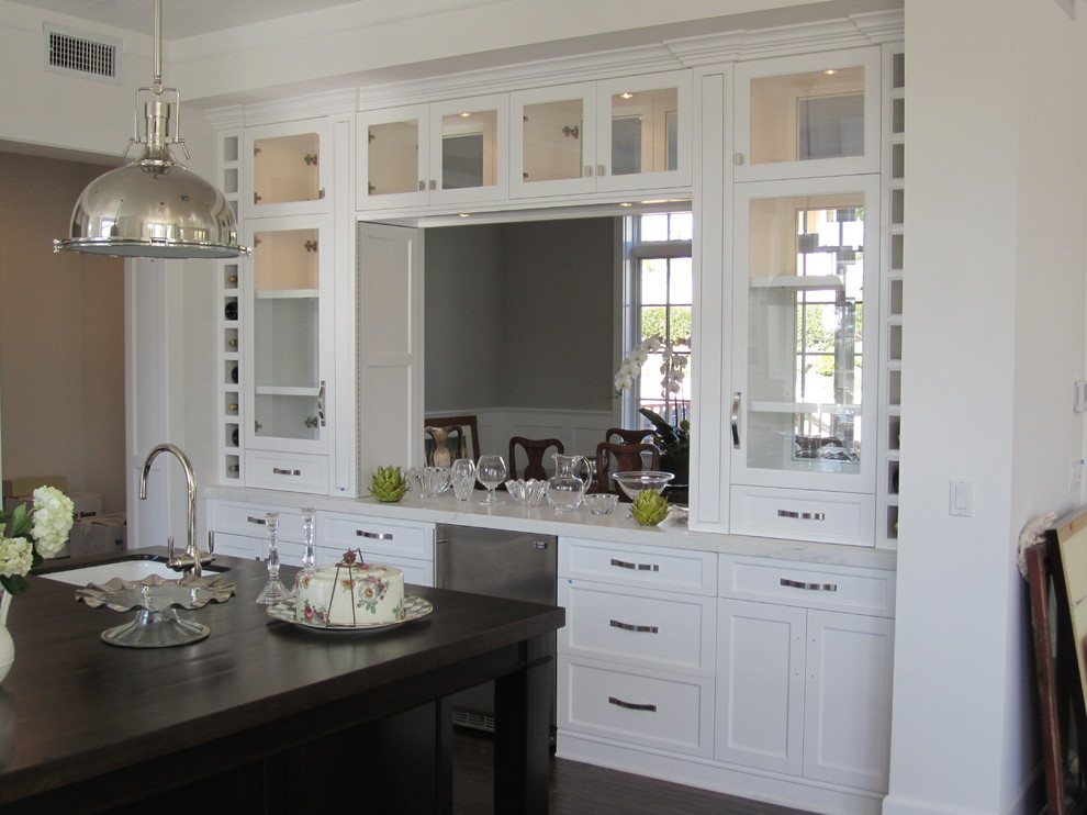 Kitchen & Libraries - Contemporary - Kitchen - Los Angeles - by CJS ...