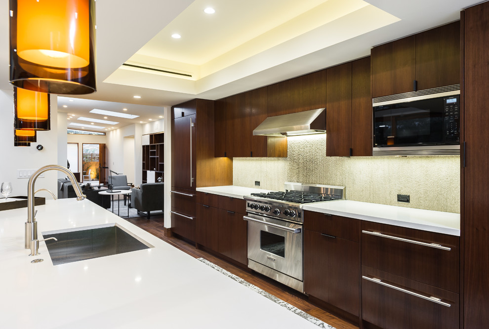 Kitchen & Living Room - Southeast View - Modern - Kitchen - Los Angeles ...