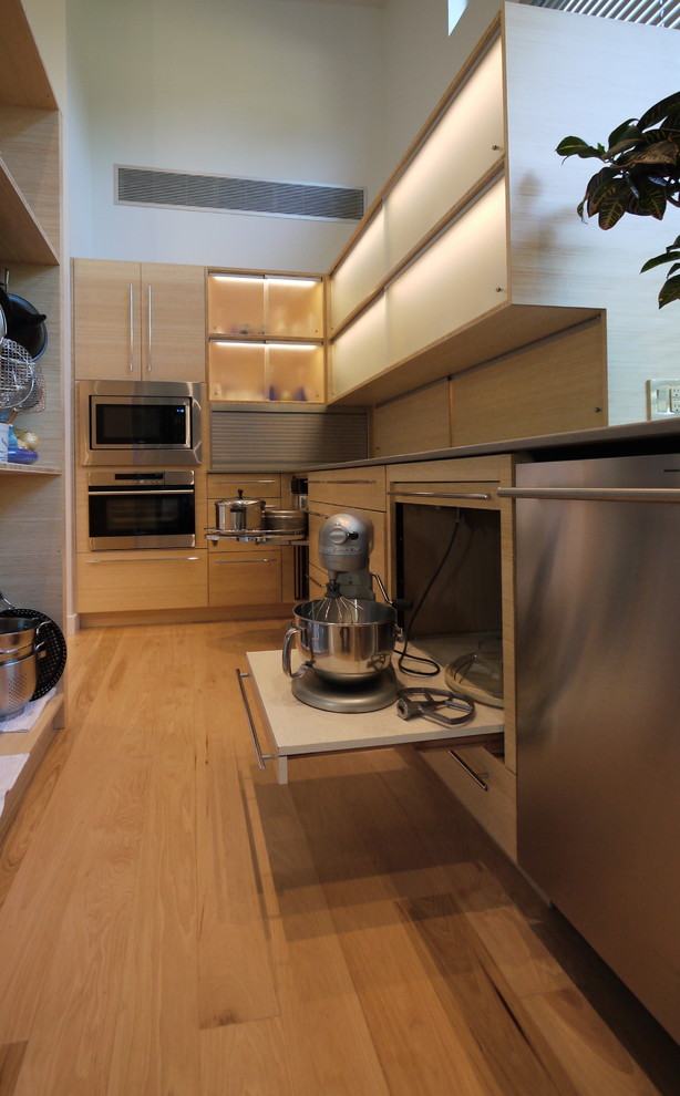 Kitchen Asile Along Front Wall - Modern - Kitchen - Houston - by User ...