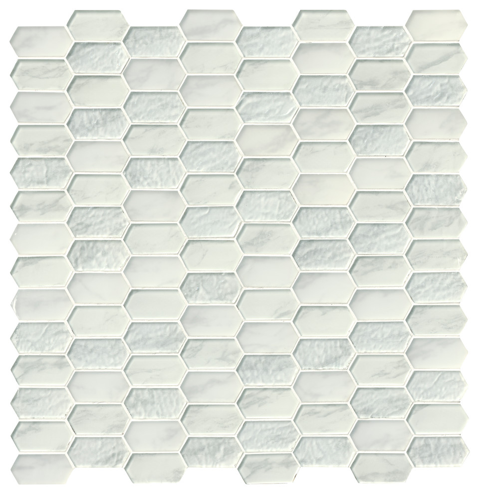 Kitchen Backsplash- Calypso Picket Pattern 8Mm 12X12 Mosaic ...