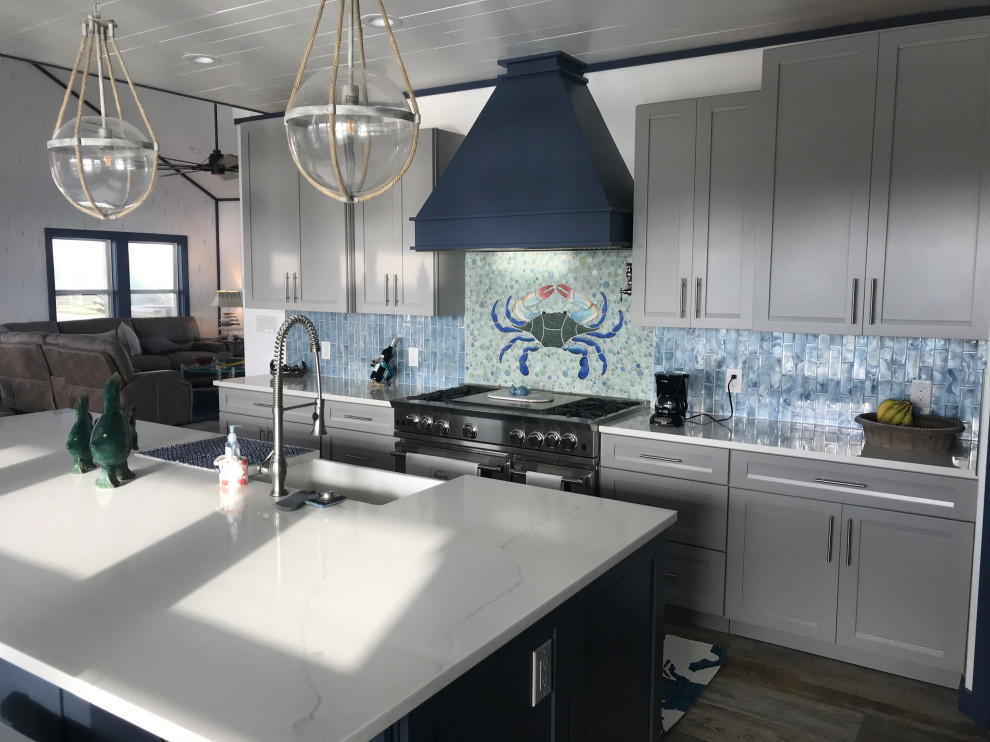 Kitchen Backsplash - Beach Style - Kitchen - Miami - by Custom Mosaics ...