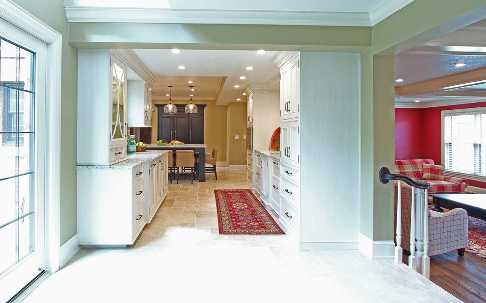 Kitchen Bar Opens to Large Family Room - Traditional - Kitchen - Other ...