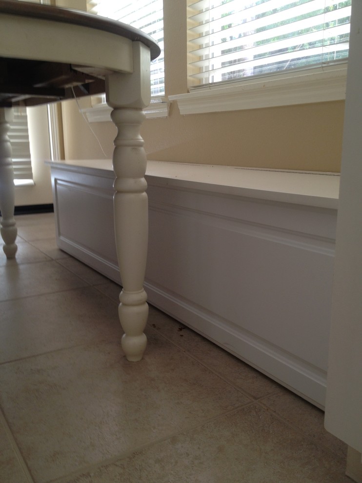 Kitchen bench/seat with lift up lid for additional storage. White ...