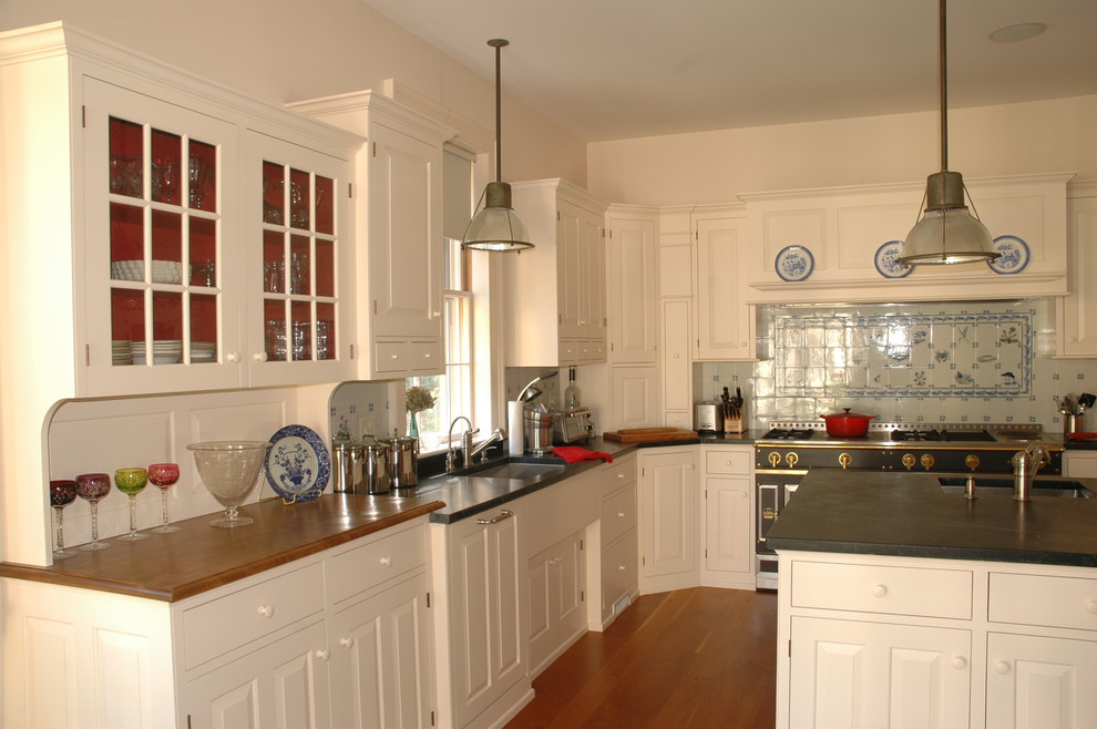 Kitchen Cabinet Detail - Sea Captain's House - Traditional - Kitchen ...