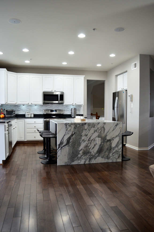 Kitchen Calacatta Gold Marble Polished Countertop - Contemporary ...