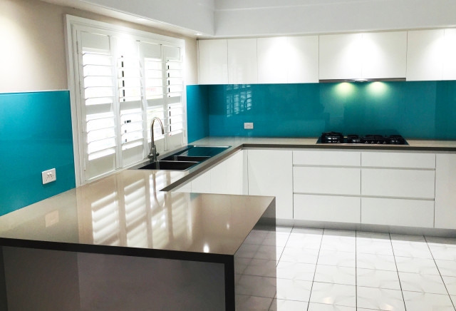 Kitchen - Coloured Glass Splashbacks - Modern - Kitchen - Sydney - by ...