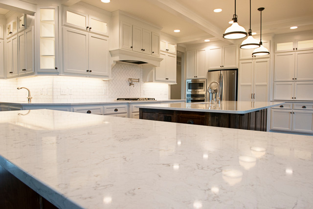 Kitchen Countertops - LG Viatera Minuet - Traditional - Kitchen ...