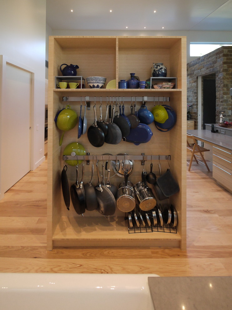 Kitchen - Custom Pot Rack - Modern - Kitchen - Houston - by User | Houzz
