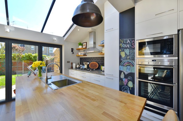 Kitchen-diner extension - Contemporary - Kitchen - London - by Juxtacon ...