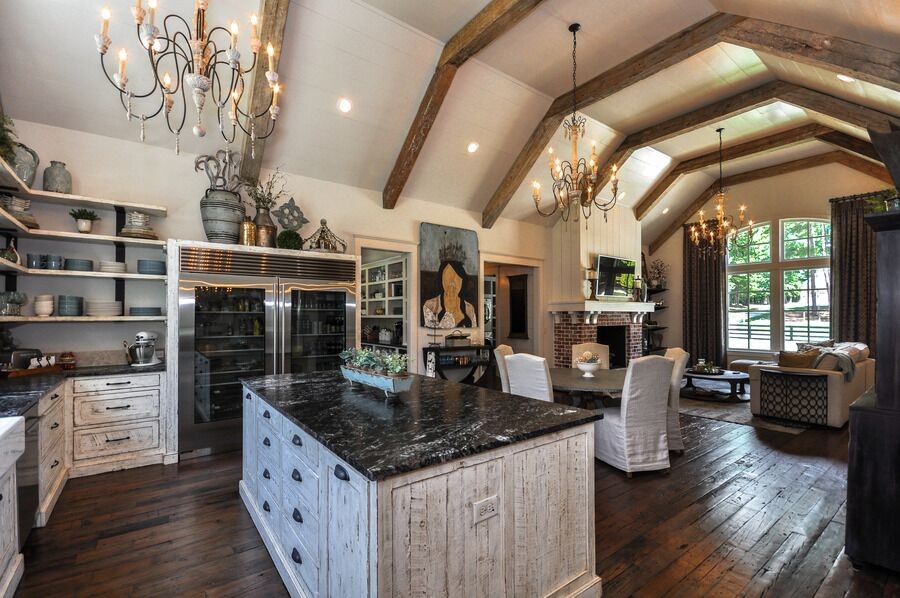 Kitchen Family Room - Farmhouse - Kitchen - Atlanta - by Outrageous ...