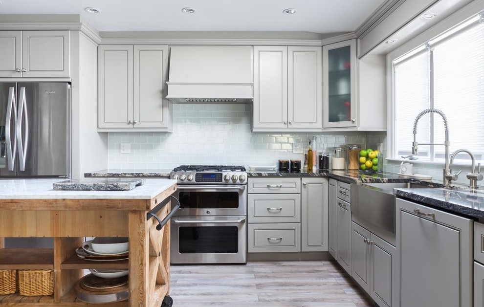 Kitchen Gray Cabinets _ Greige Maple (Style-K3) - Moderno - Cocina ...