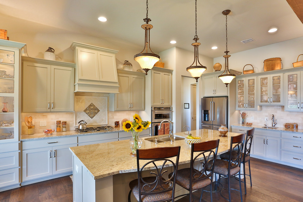 Kitchen - Hill Country Stone Ranch Home - Traditional - Kitchen ...
