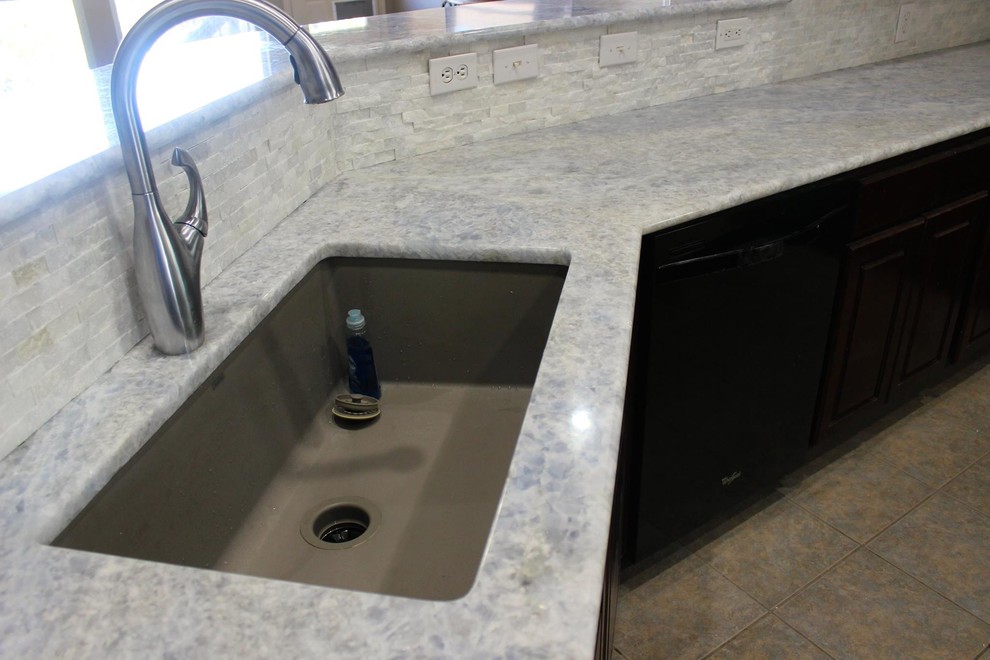 Kitchen - Iceberg Blue Quartzite Countertops - Modern - Kitchen ...