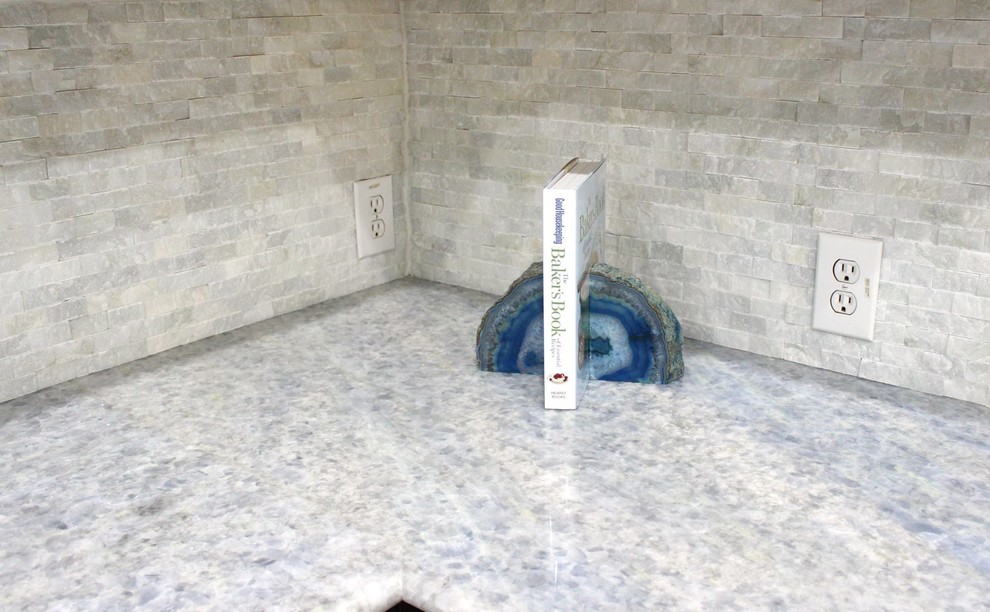 Kitchen - Iceberg Blue Quartzite Countertops - Modern - Kitchen ...