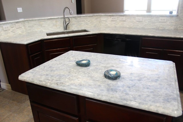 Kitchen - Iceberg Blue Quartzite Countertops - Modern - Kitchen ...