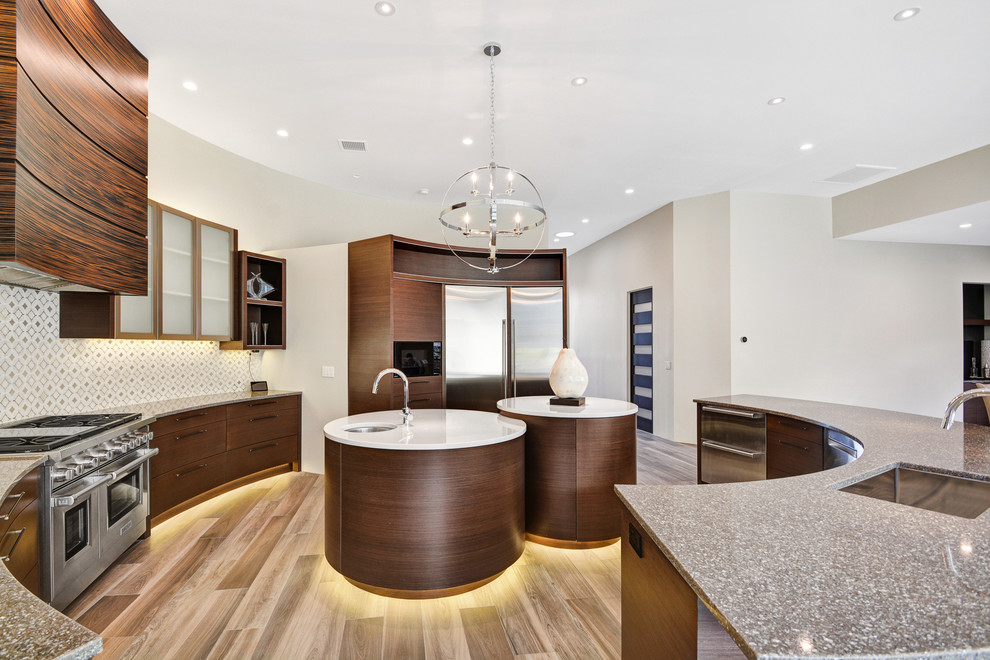 Kitchen in the Round - Contemporary - Kitchen - Los Angeles - by ...