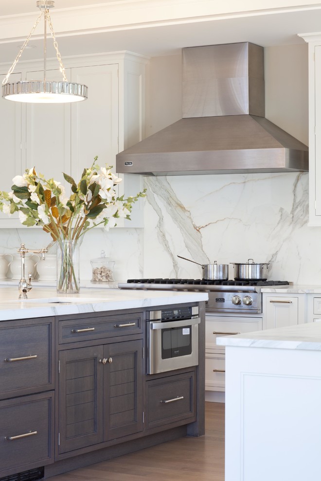 Kitchen Island and Cooktop - Transitional - Kitchen - New York - by ...