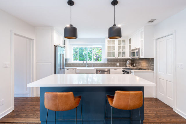 Kitchen Island | Home Addition & Remodel | Brentwood - Midcentury ...
