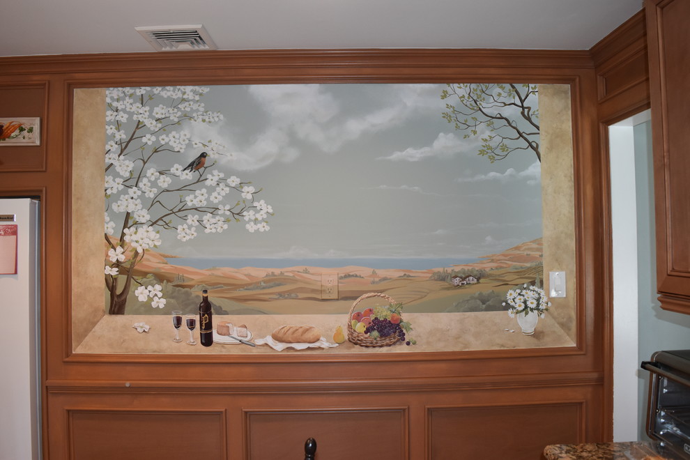 Kitchen Mural - Traditional - Kitchen - New York - by Murals by Irina ...