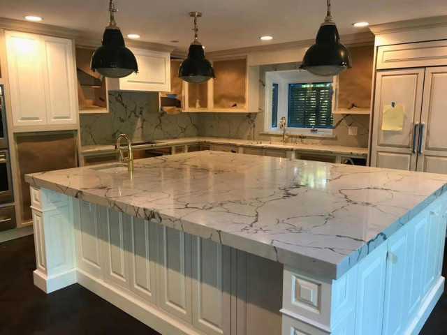 Kitchen Quartz Counter top Island - Modern - Kitchen - Austin - by ...