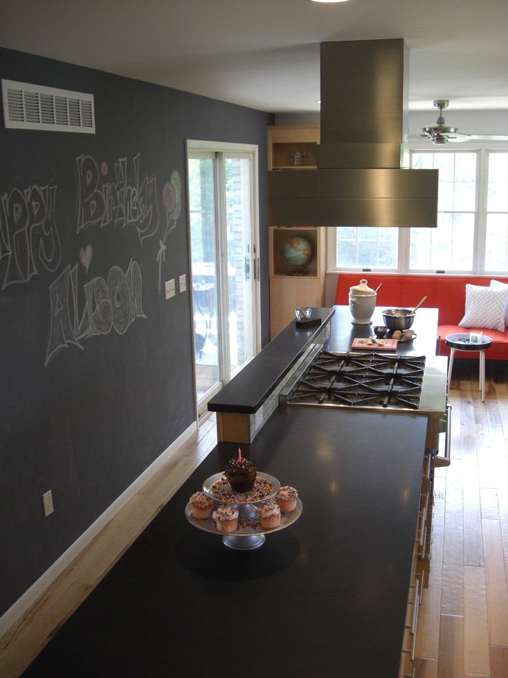 Kitchen/Reading/Desk Area - Contemporary - Kitchen - Chicago | Houzz