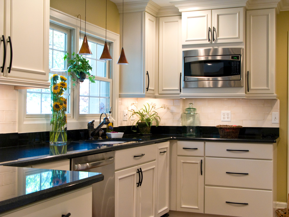 Kitchen remodel with computer desk - Transitional - Kitchen - Detroit ...
